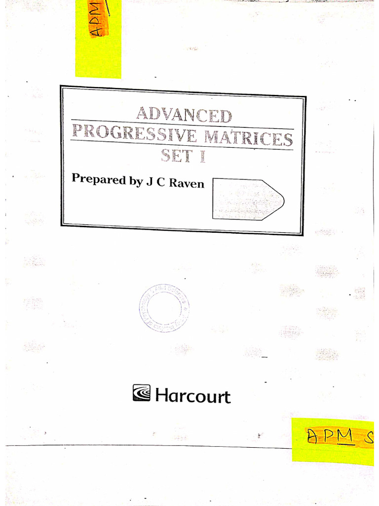 Apm Booklet Set - 1 | PDF