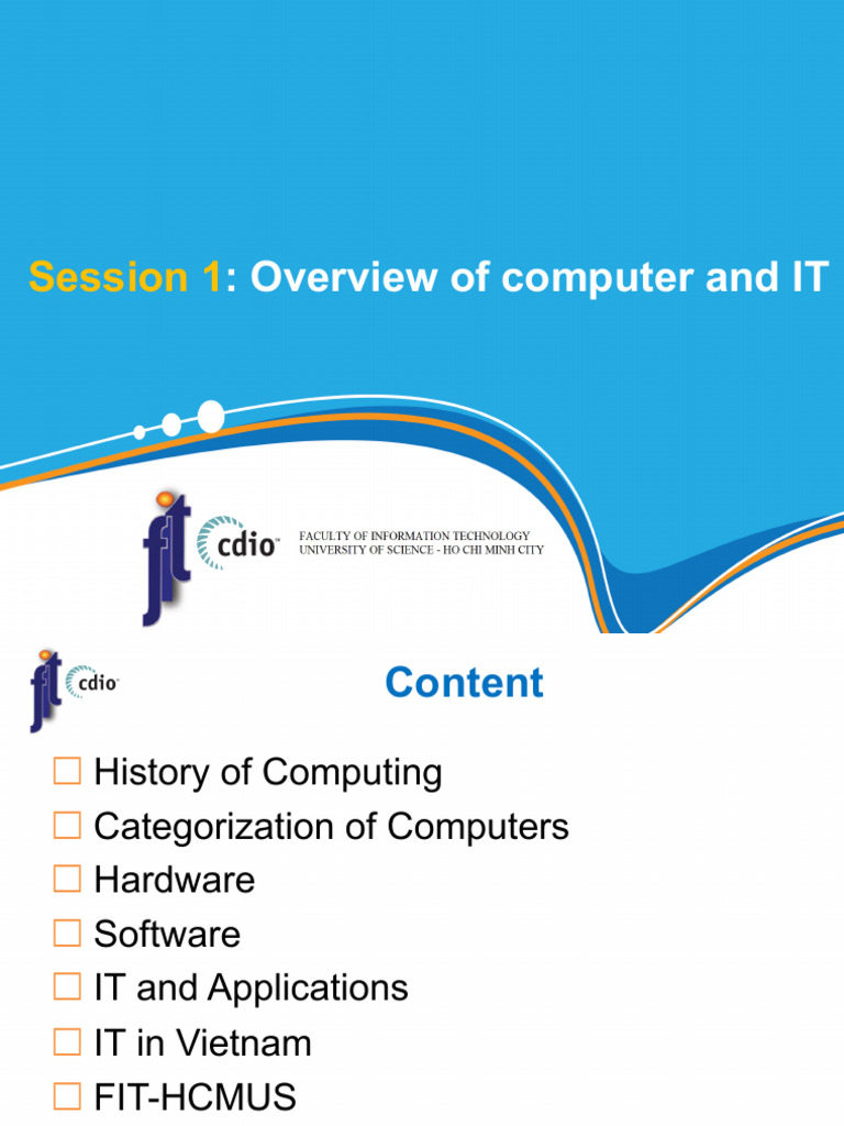 NMCNTT-01-Overview of Computer and IT | PDF