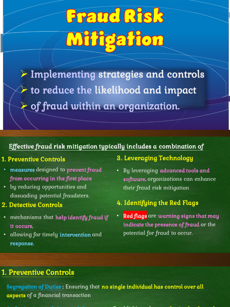 Fraud Risk Mitigation | PDF
