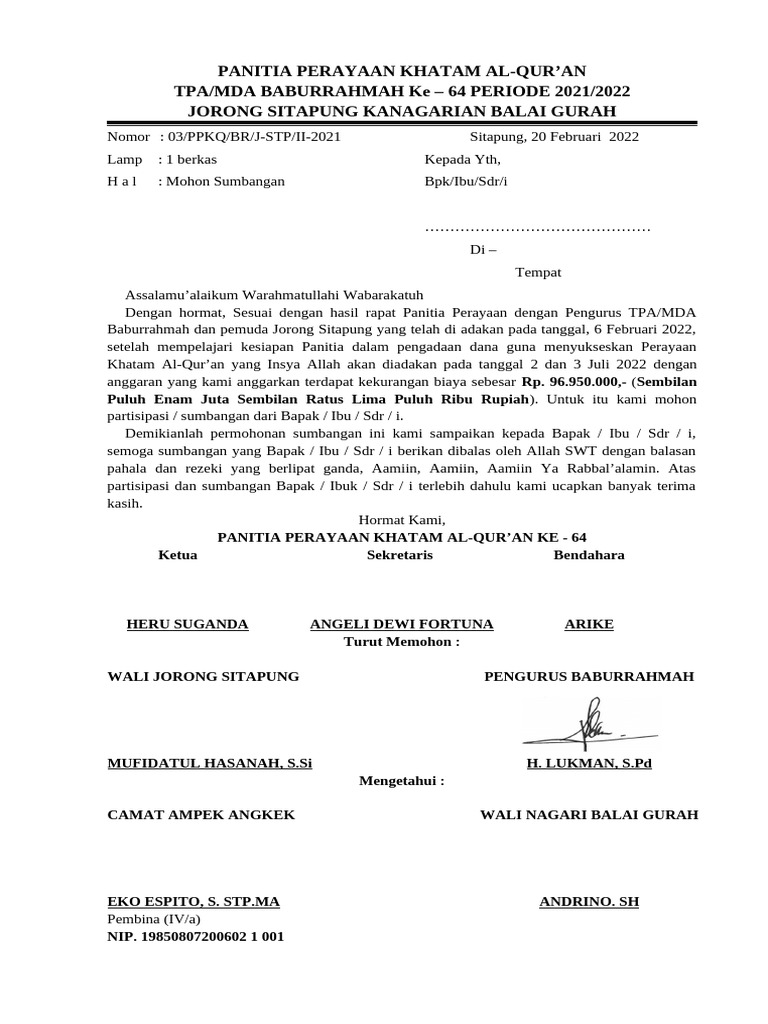 Proposal Khatam 22 | PDF