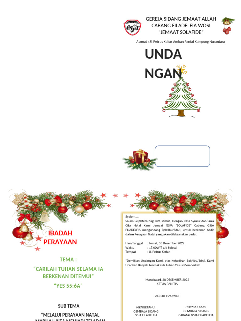 Undangan Natal | PDF