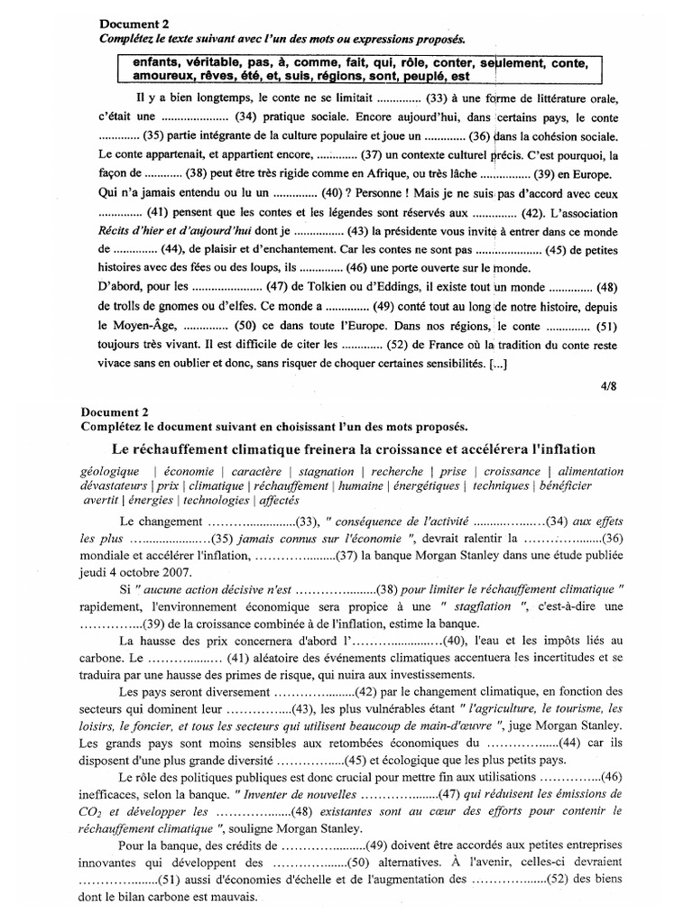 Textes A Trous | PDF