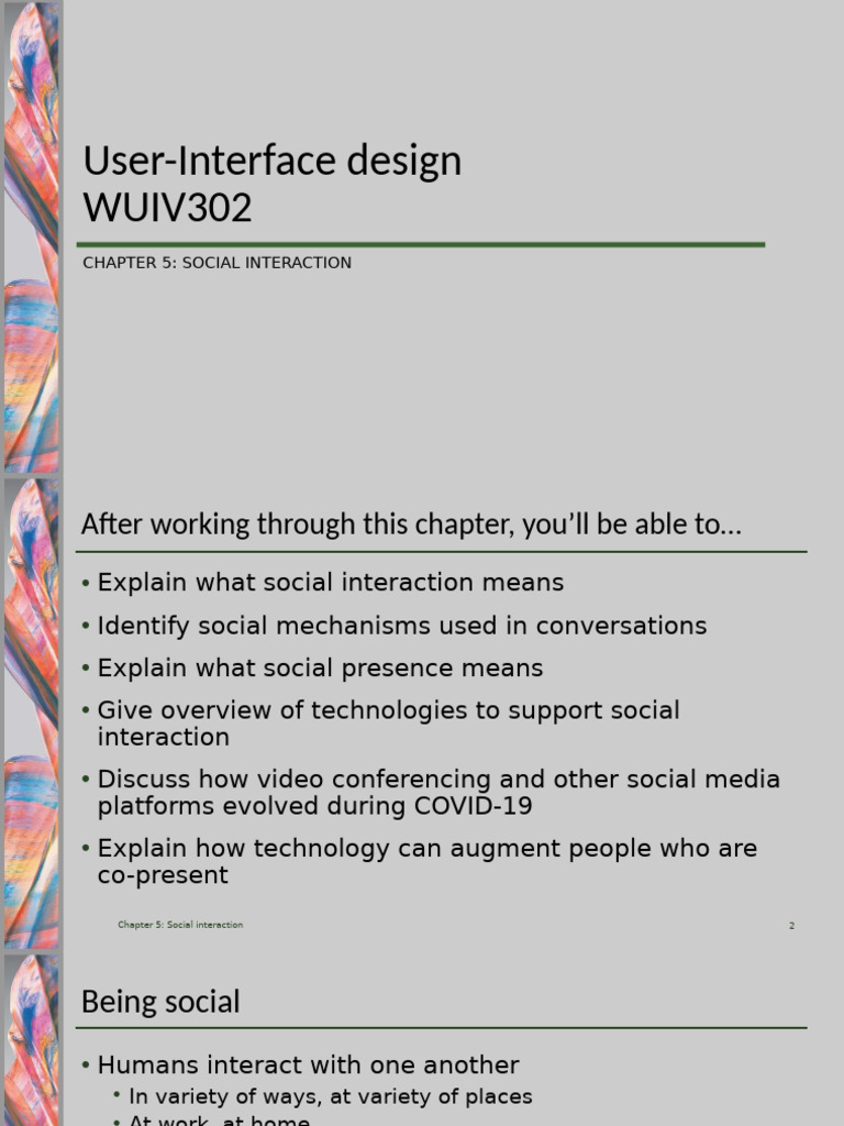 Chap 5 Social Interaction | PDF