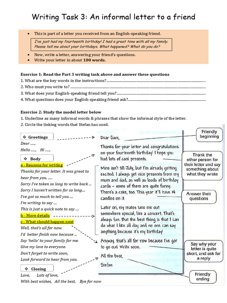 Objective PET - Unit 10 - Letter Writing Part 3 | PDF