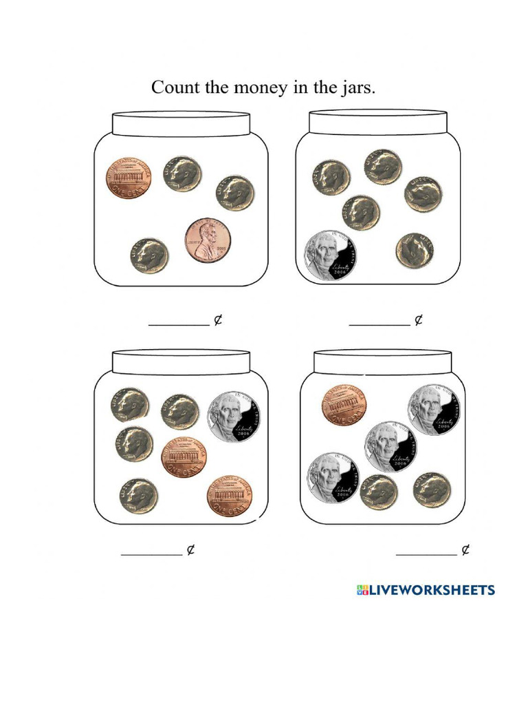 Counting Pennies, Nickels, and Dimes | PDF