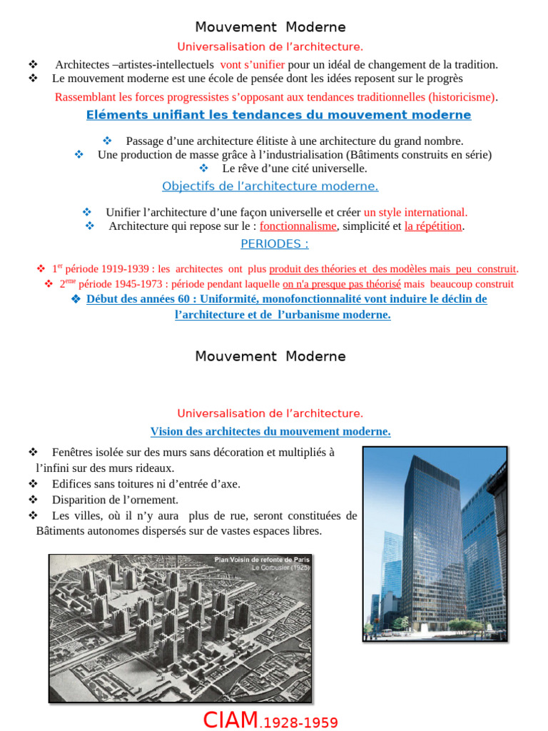 Mouvement Moderne | PDF