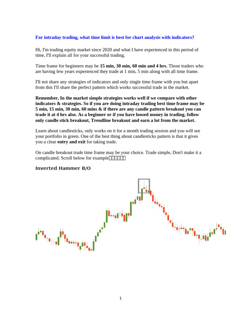 Stick Breakout Candles | PDF