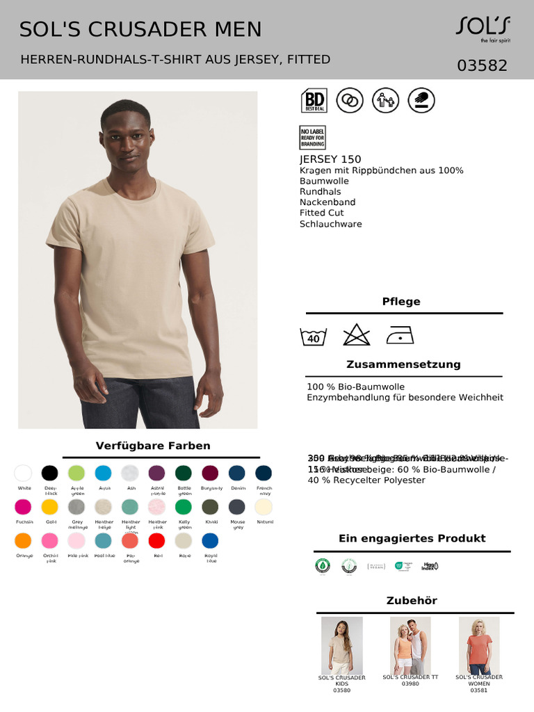 Sols Crusader Men 03582 | PDF