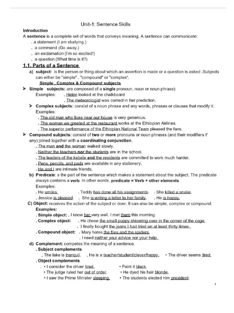 Sentence Structure Best | PDF