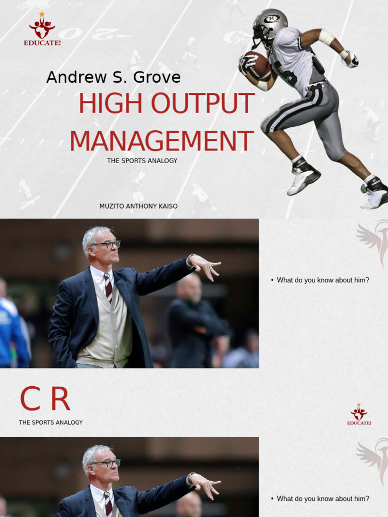 The Sports Analogy Muzito Anthony | PDF | Motivation | Motivational