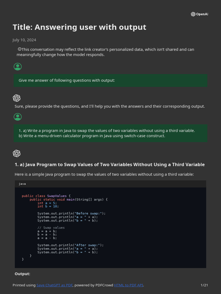 OOP Practical Answer | PDF | Method (Computer Programming) | Inheritance (Object Oriented ...