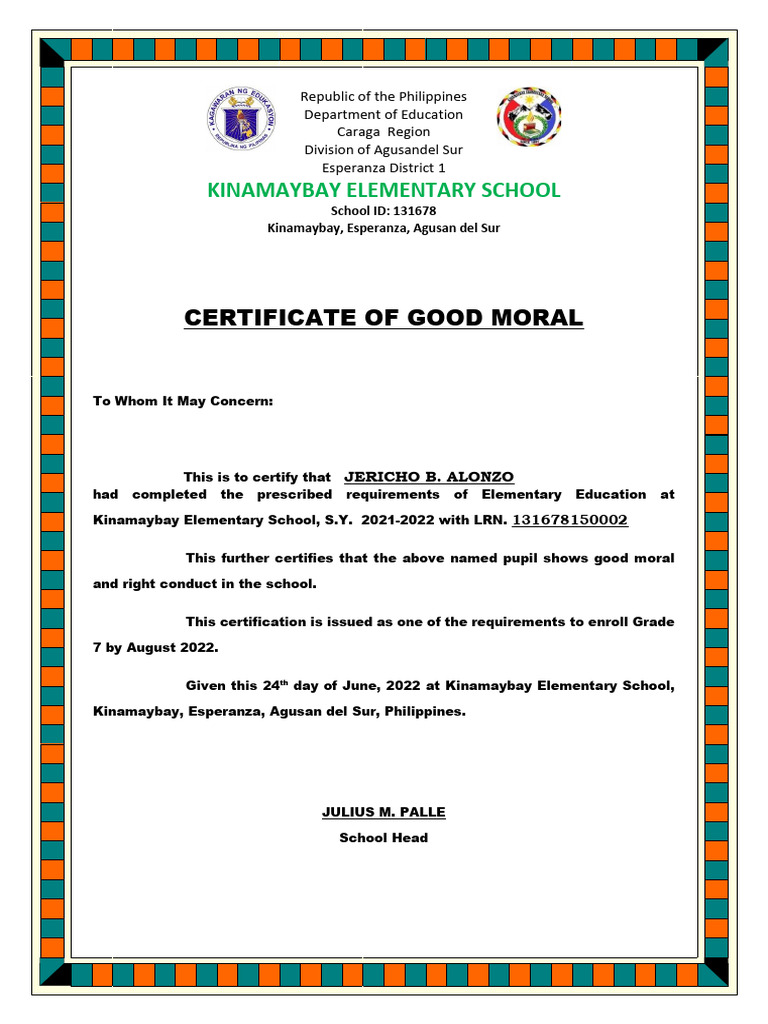 Good Moral | PDF
