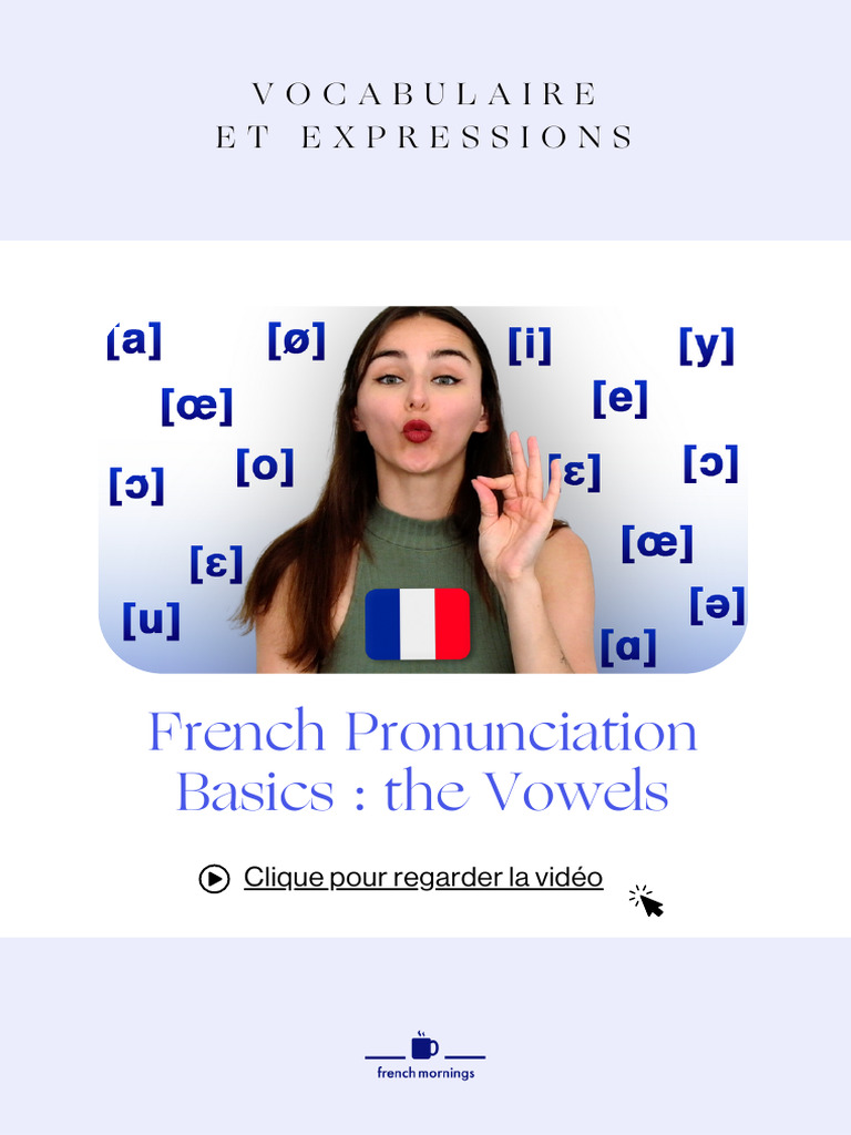 PDF French Pronunciation Basics The Vowels | PDF