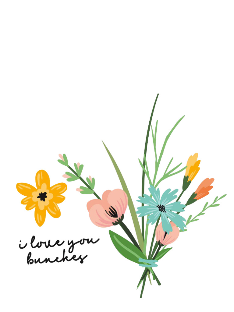 Love You Bunches Handprint Craft Printable | PDF