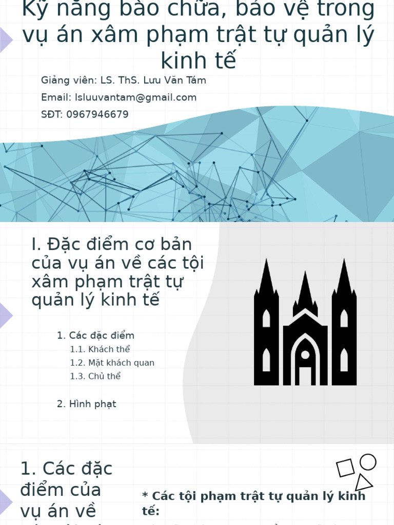 Slide K Nang Tham Gia Giai Quyet Vu An Ve Cac Toi Pham Trat Tu Quan Ly Kinh Te | PDF