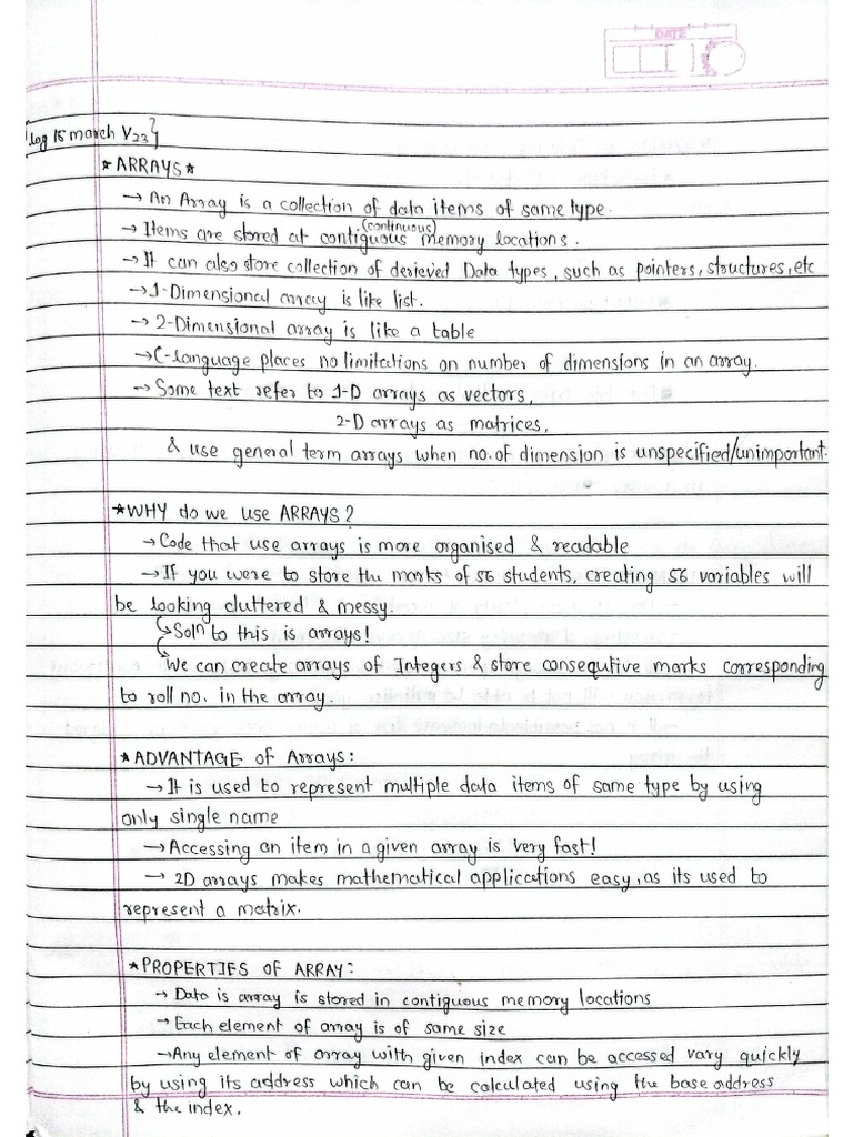 Array Strings And Stuctures Pdf