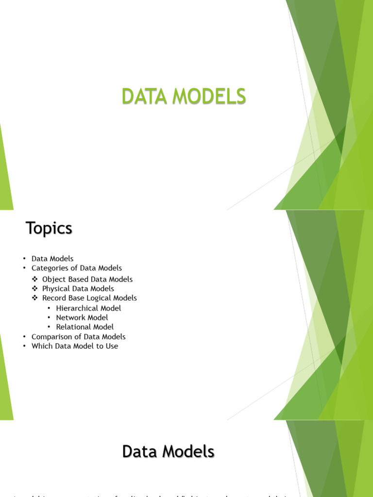 Data Models | PDF Data Models | PDF