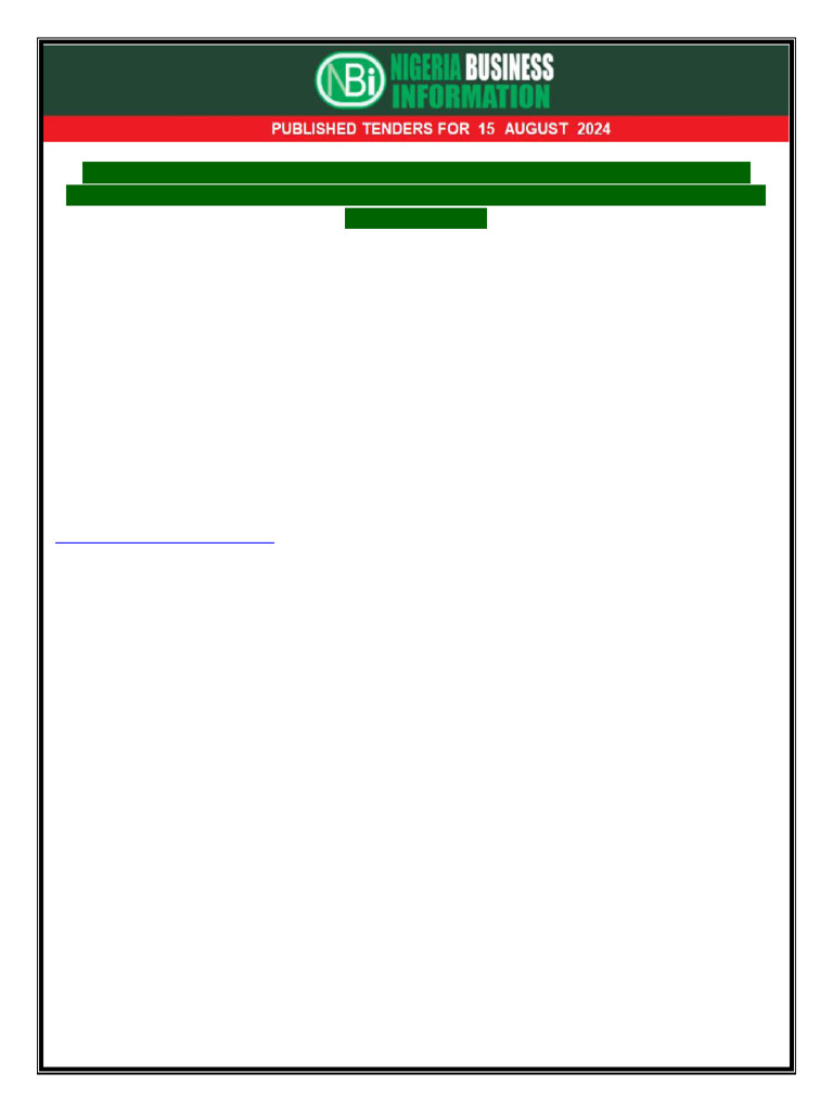 15 August 2024 Full Tenders Download | PDF