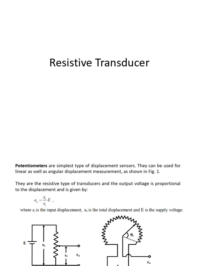 Transducers and Measurement | PDF