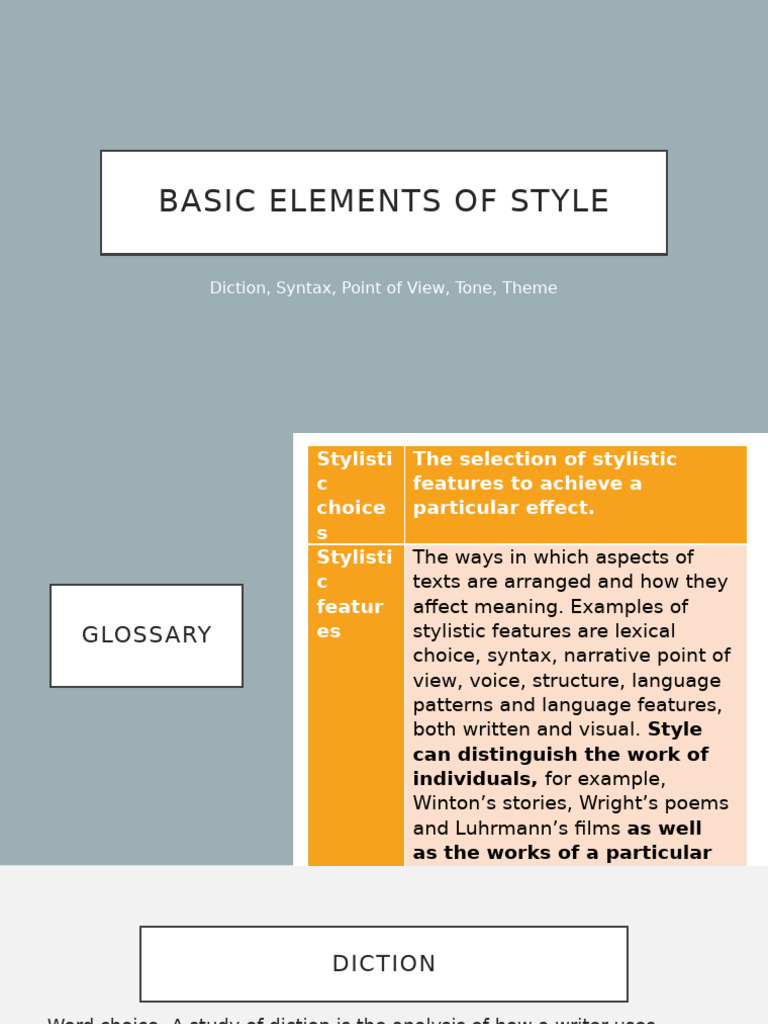 Basic Elements of Style | PDF