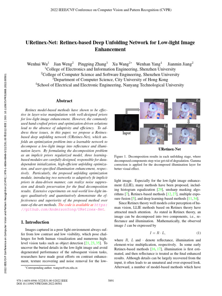 URetinex-Net_Retinex-based_Deep_Unfolding_Network_for_Low-light_Image_Enhancement | PDF