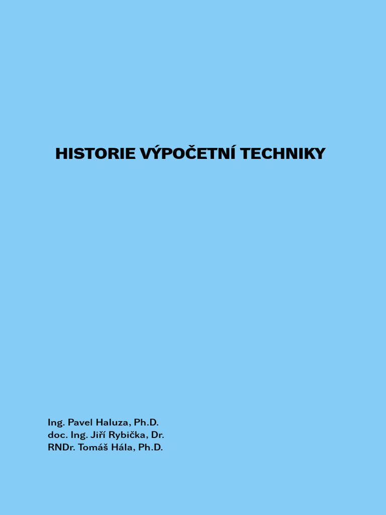 Historie Vypocetni Techniky | PDF