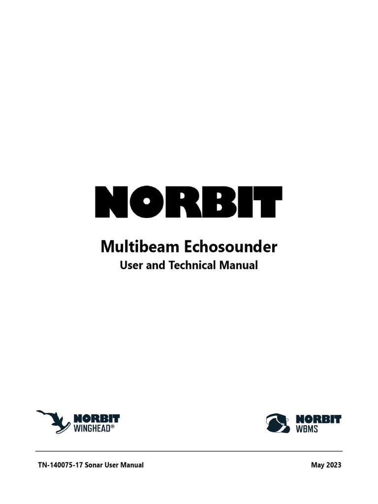 TN-140075-17 NORBIT Sonar User Manual | PDF