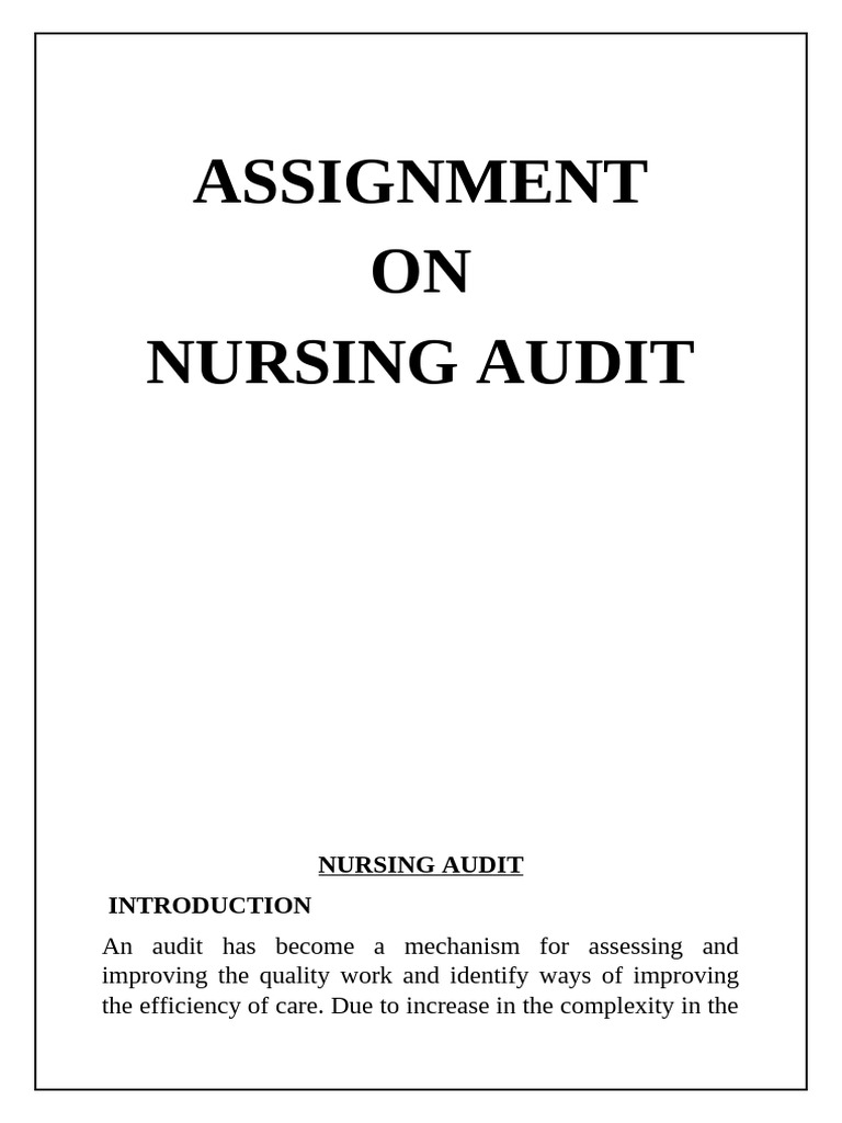 518272202-Nursing-audit | PDF