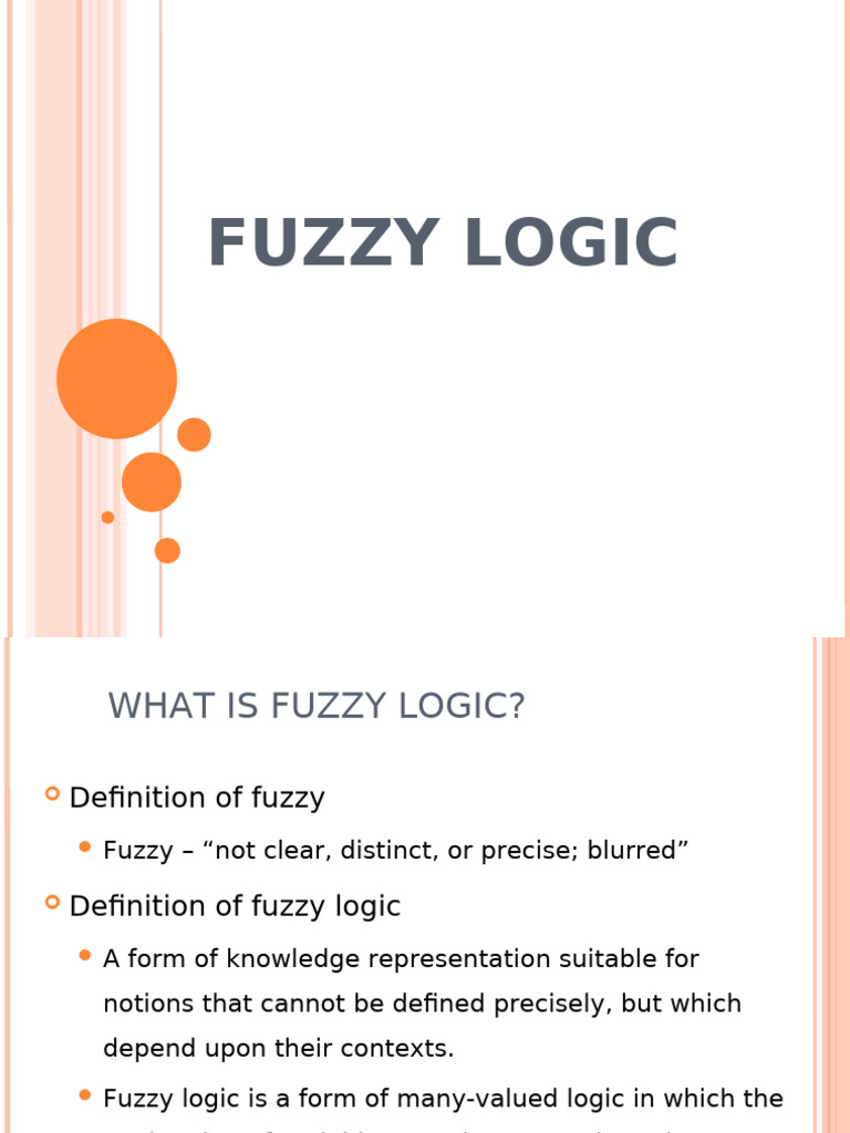 Fuzzy Logic | PDF