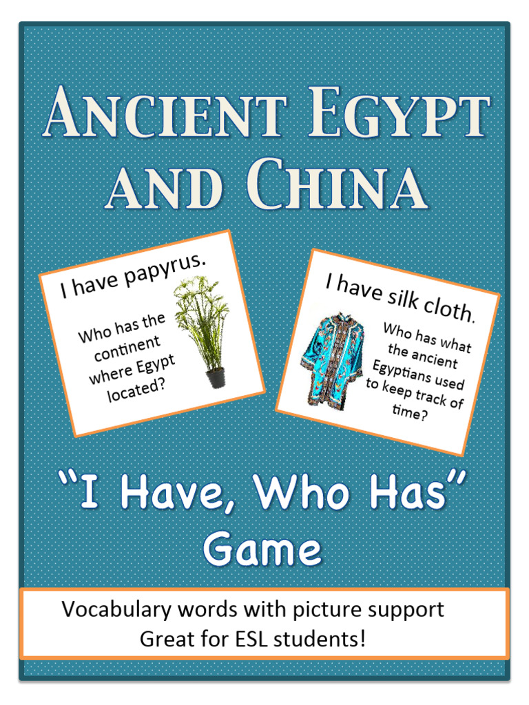 I Have Papyru S. I Have Silk Clo TH: Vocabulary Words With Picture ...