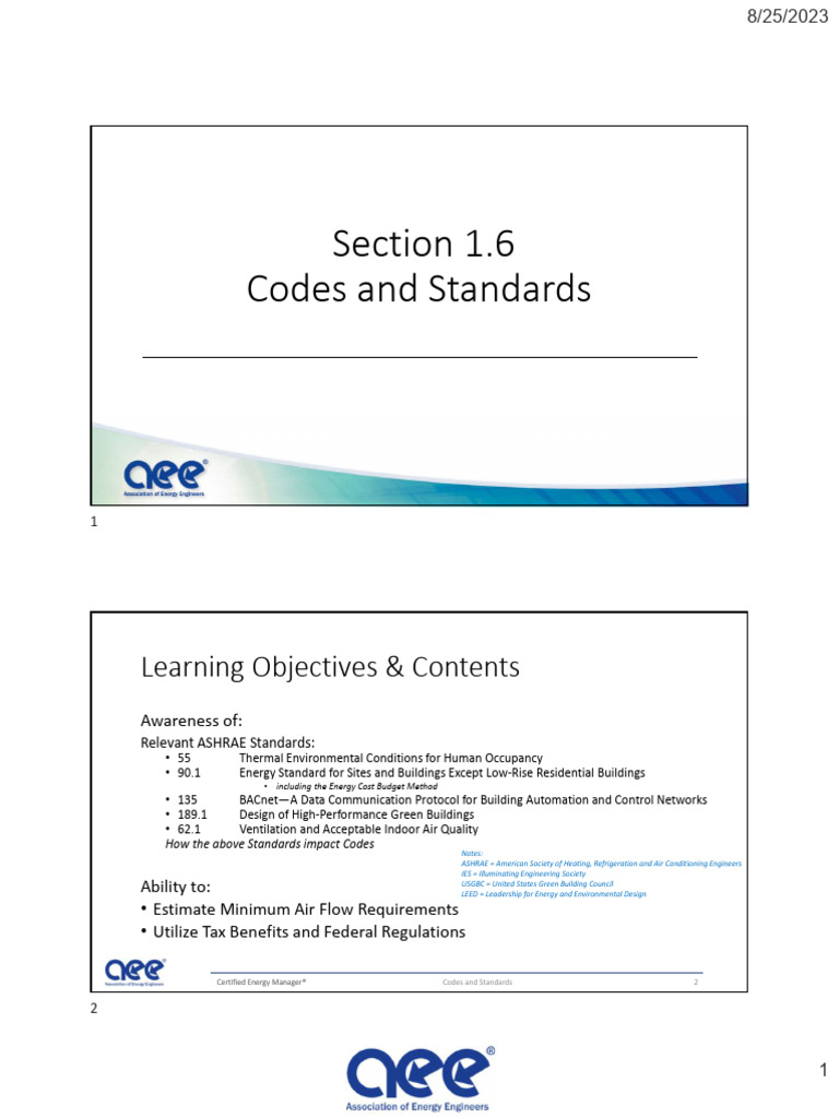 1.6_ Codes and Standards | PDF