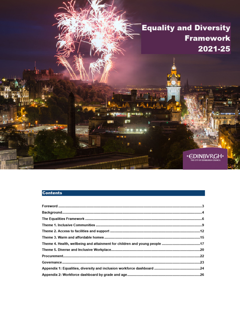 Equality and Diversity Framework 202125 | PDF | Accessibility | Business