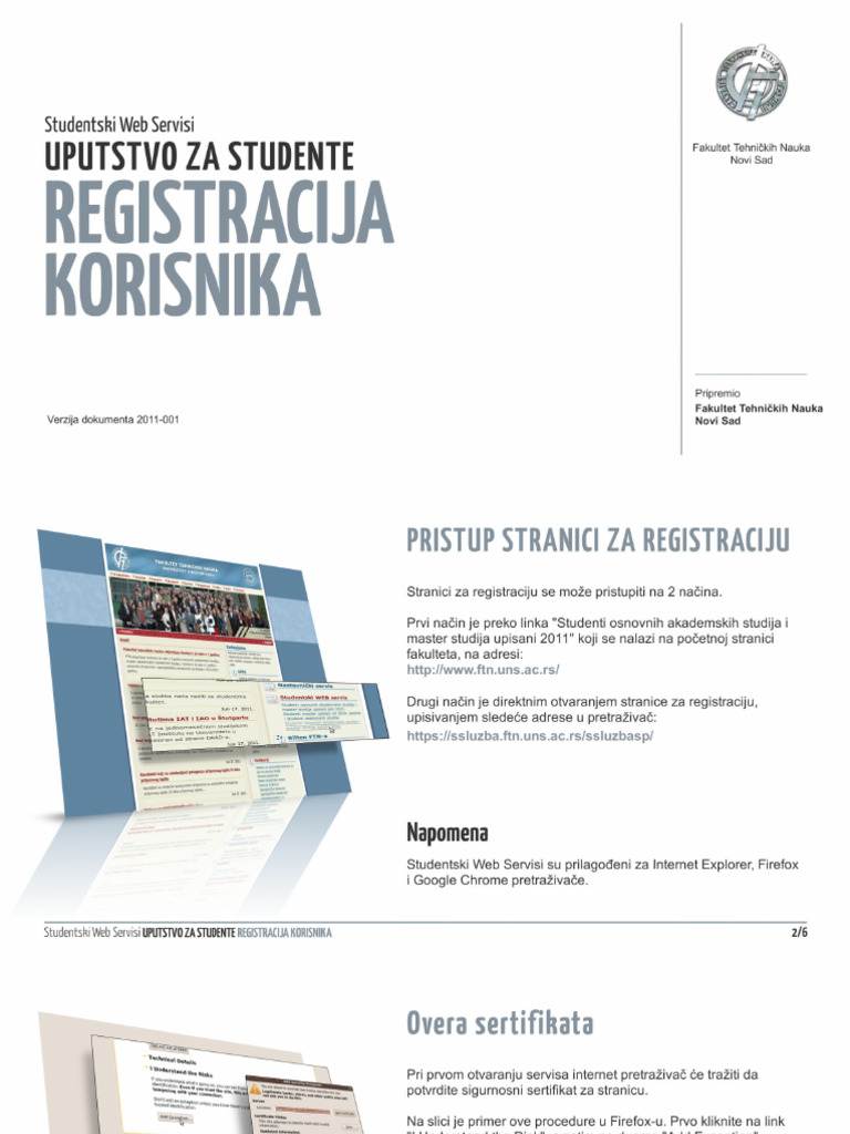 FTN Registracija | PDF