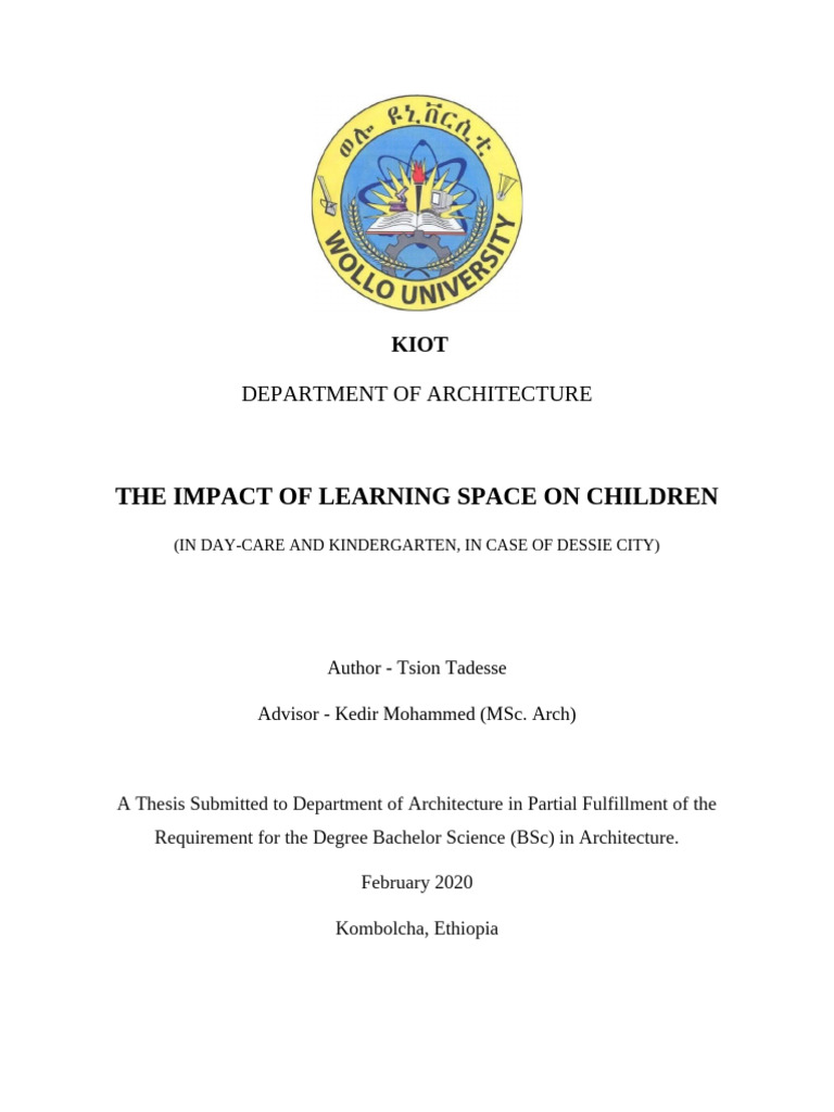 Final Thesis | PDF | Classroom | Child Care