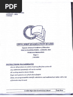 UACE Uneb Pure Mathematics 2024 | PDF