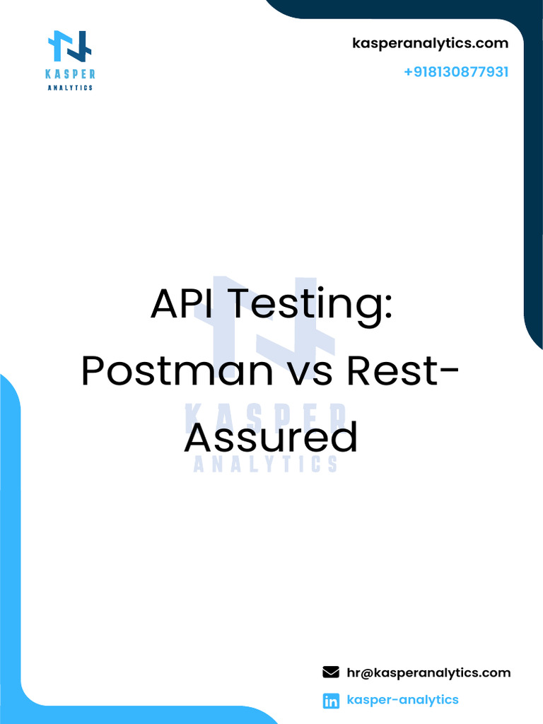 API Testing Postman VS Rest Assured 1722298754 | PDF