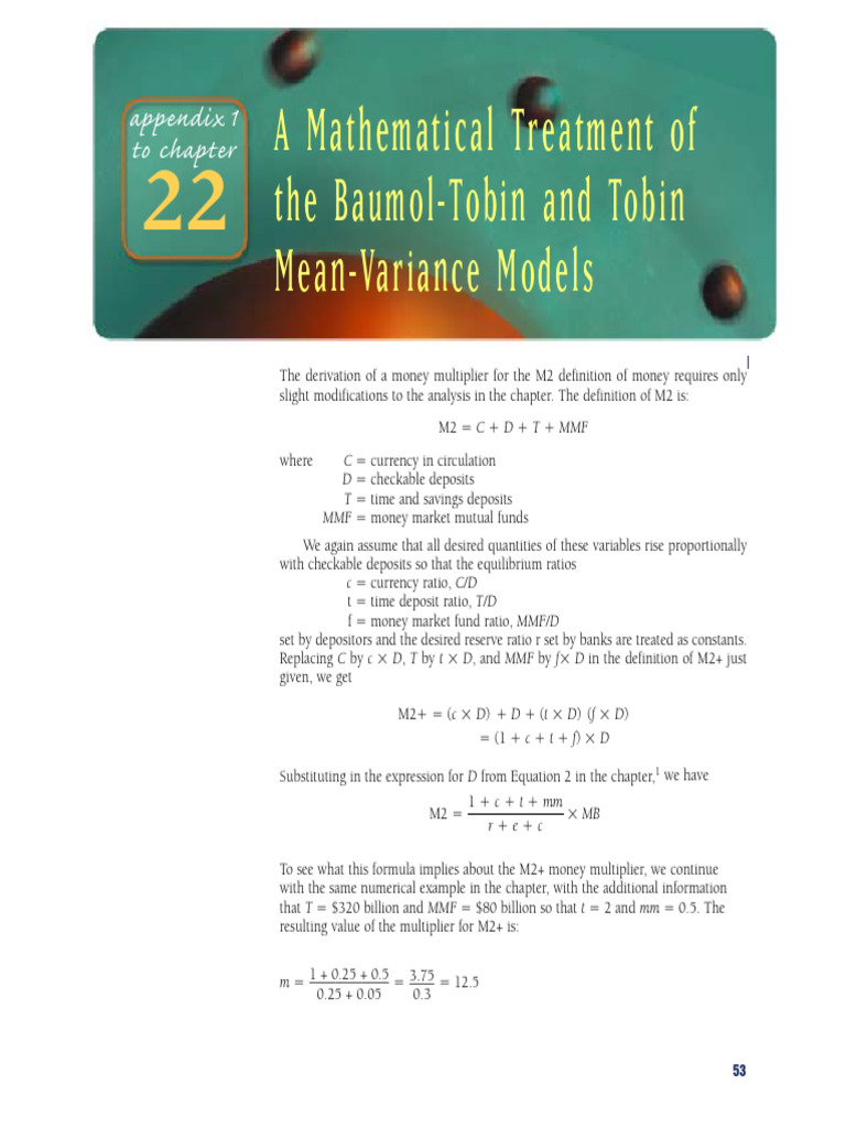 22 Ch22 Mishkin Append1 | PDF