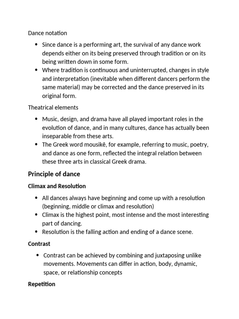 Dance Notation | PDF