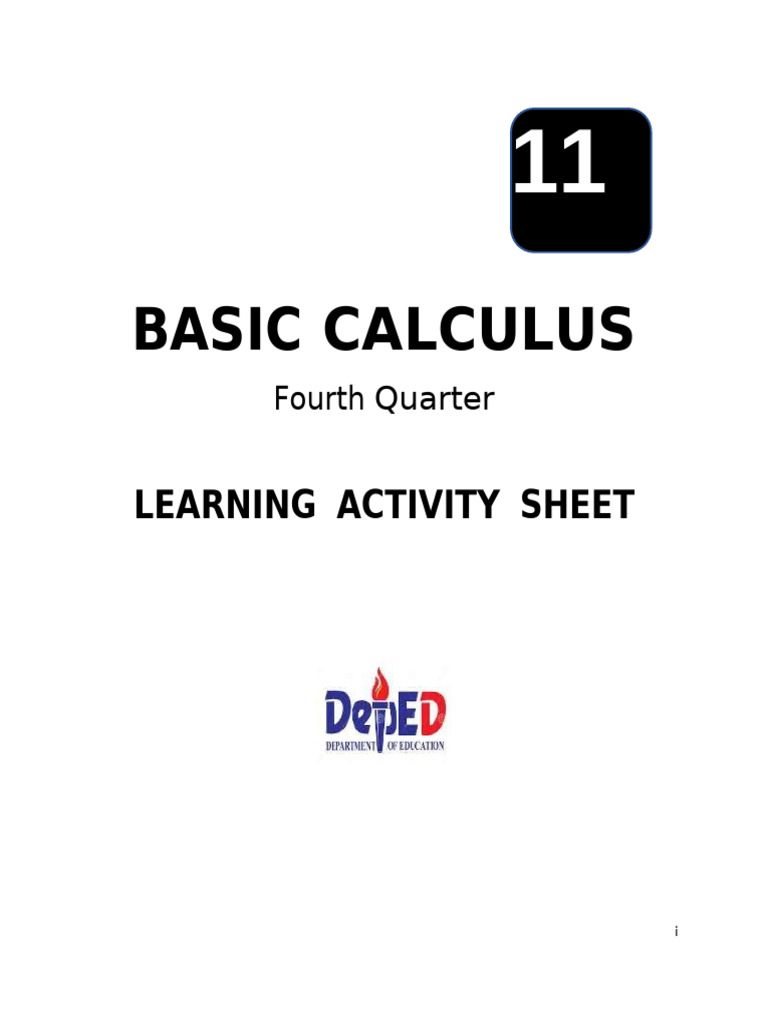 Basic Calculus Las q4 | PDF