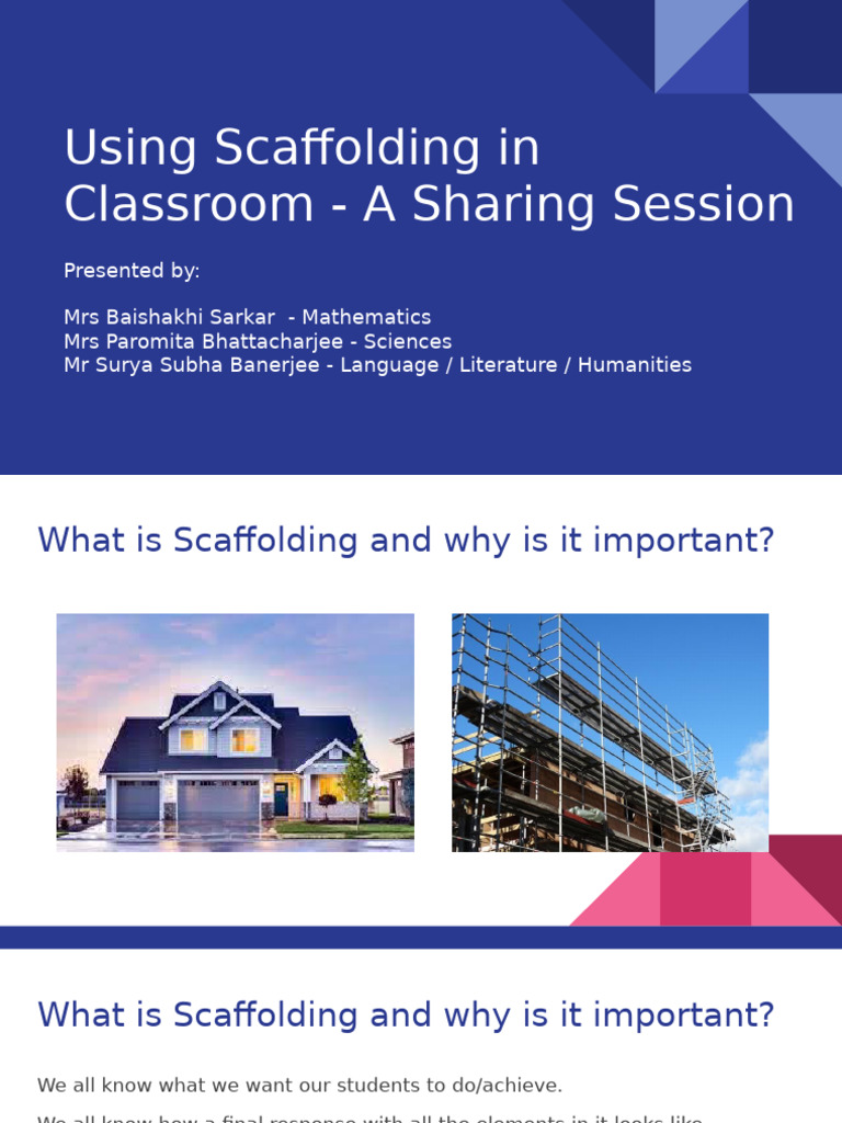 Scaffolding Workshop | PDF