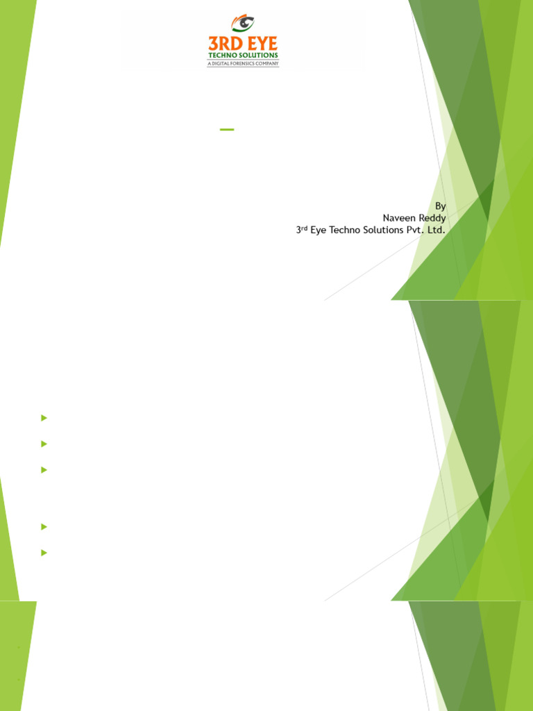Analysis Using Open Source Utilities - Windows Artifacts | PDF