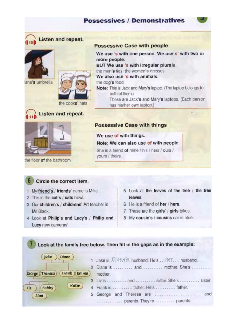 Review Possessive Pronoun and Adj 2 | PDF