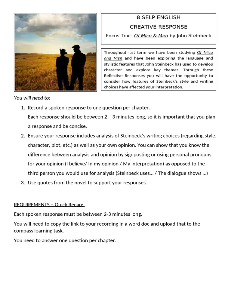 8 SELP OMM Reflective Response | PDF | Human Communication | Language ...