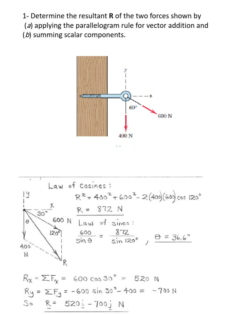 2D Force Systems-1 | PDF
