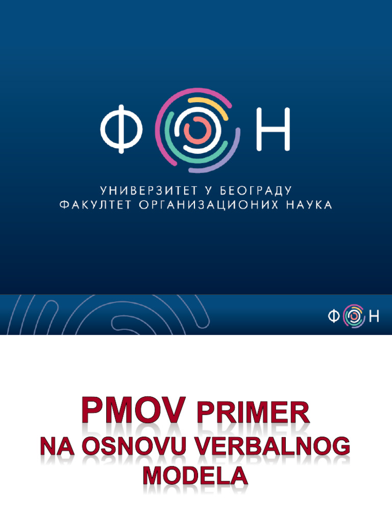 Dodatni Primer Za PMOV | PDF