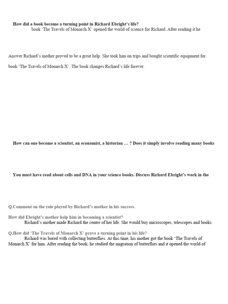 MAKING OF SCIENTIST Class 10 Imp Qs | PDF