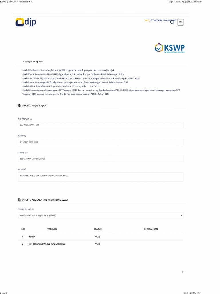 KSWP FITRATAMA CONSULTANT | PDF
