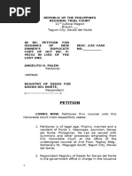 Sample Motion For Postponement | PDF | Lawsuit | Legal Procedure