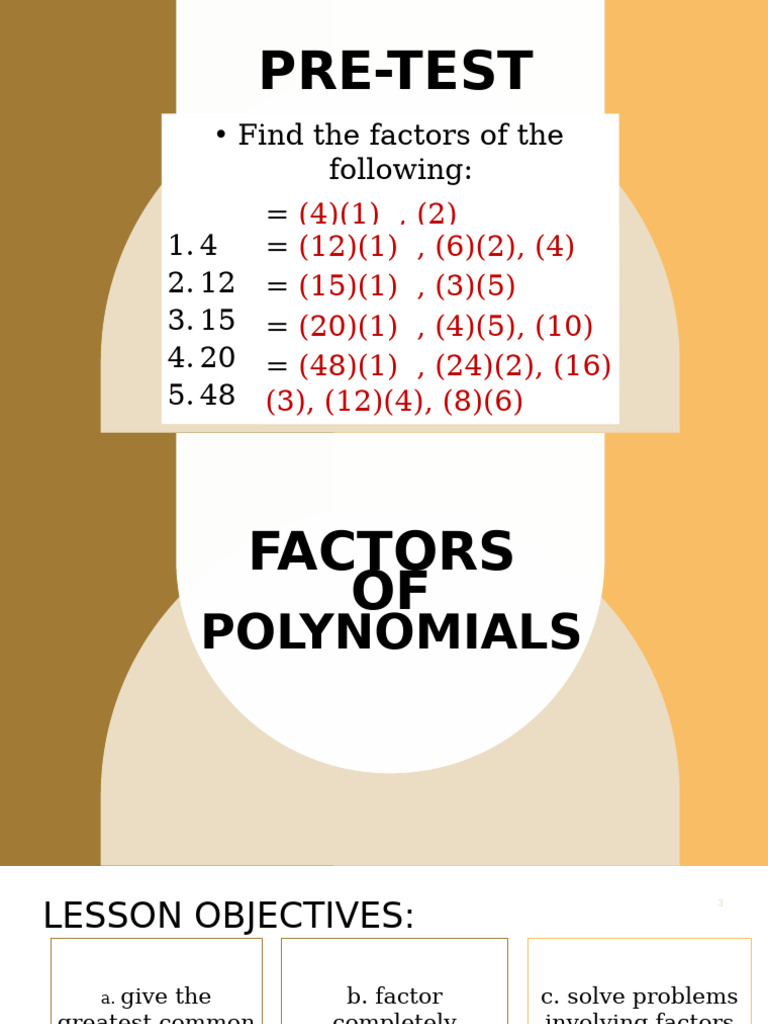 Common Monomial Factor Pdf 8019