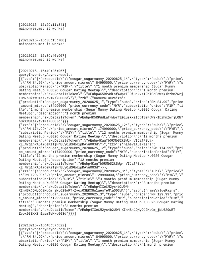 Debuglog (20210215) | PDF